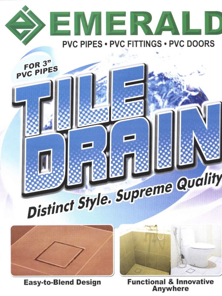 Tile Drain - Emerald Vinyl